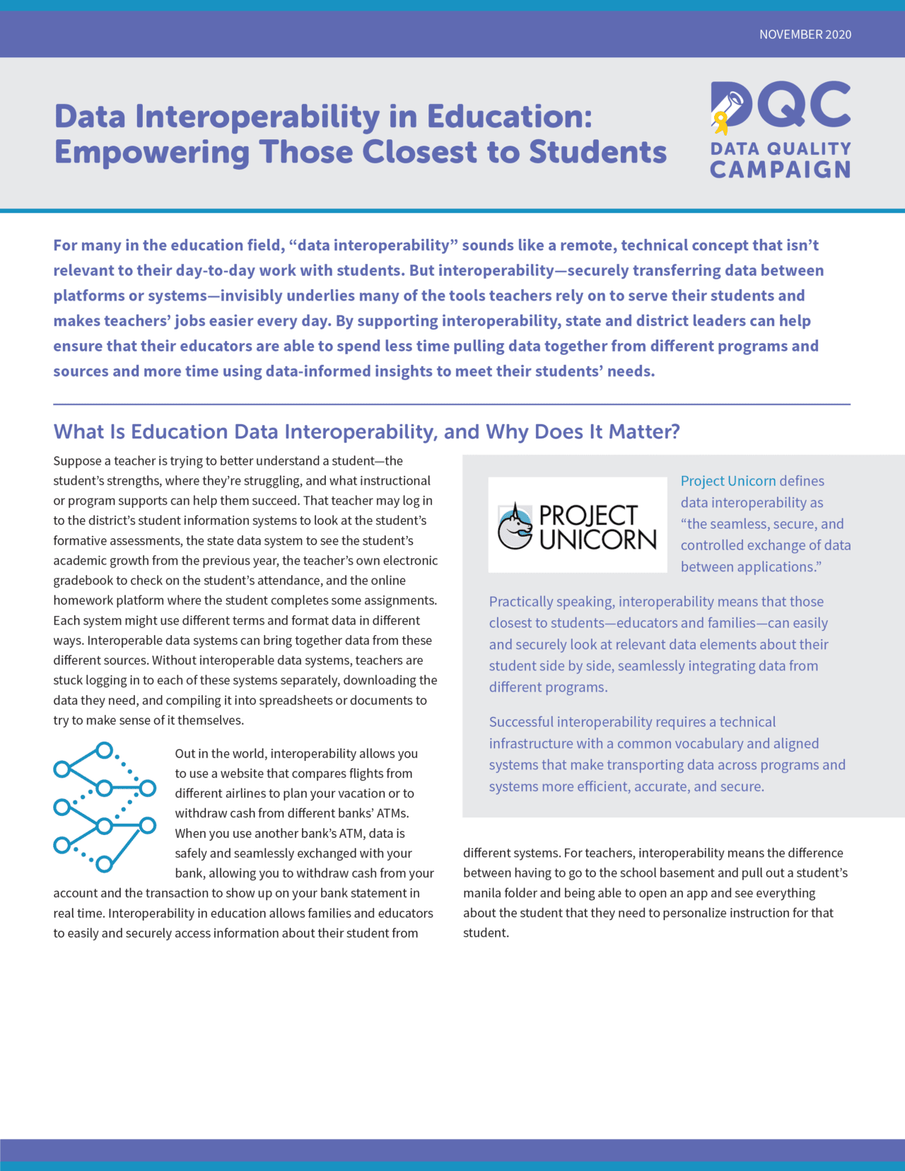 Data Interoperability in Education | Data Quality Campaign