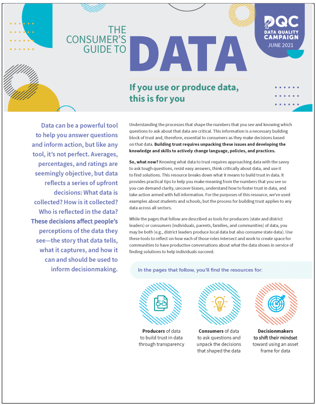 The Consumer’s Guide to Data | Data Quality Campaign