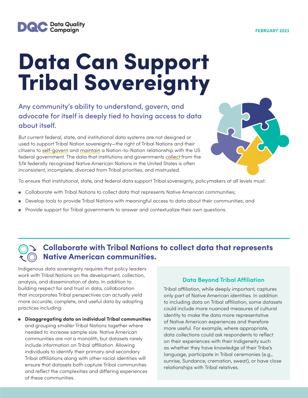 Data Can Support Tribal Sovereignty | DQC