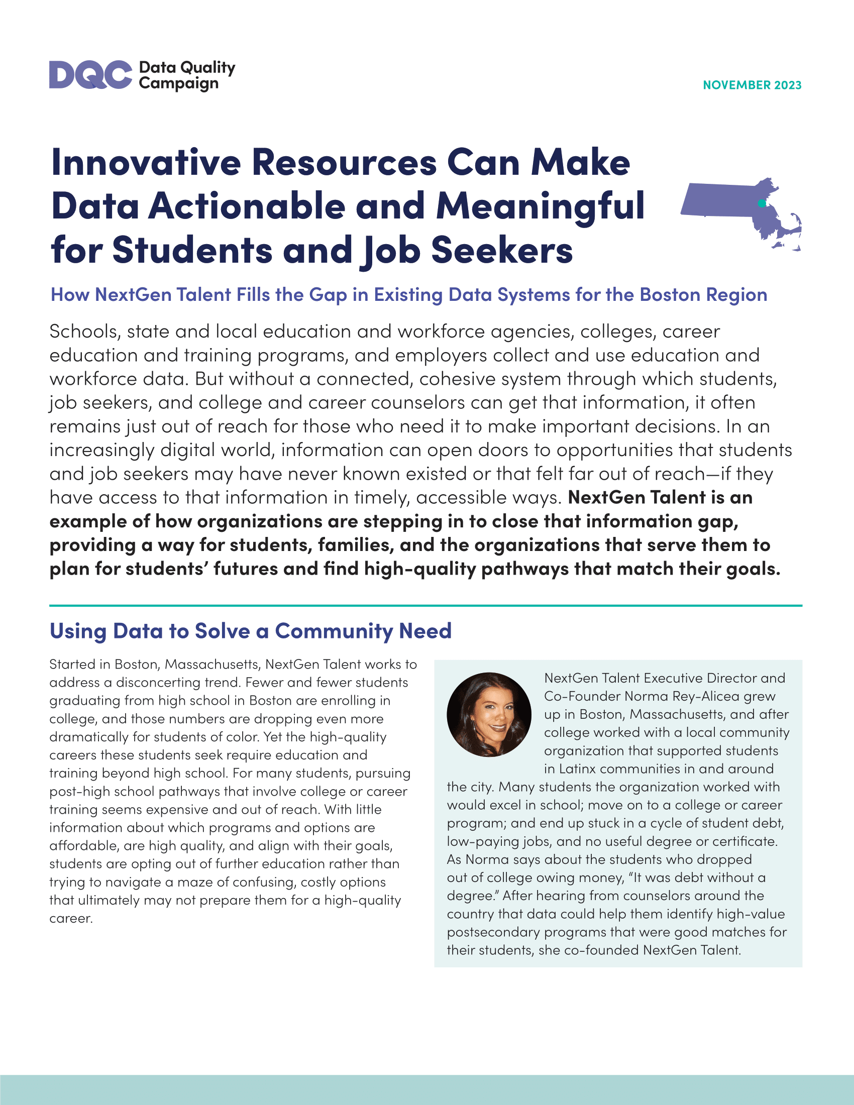 Making Data Actionable And Meaningful Dqc