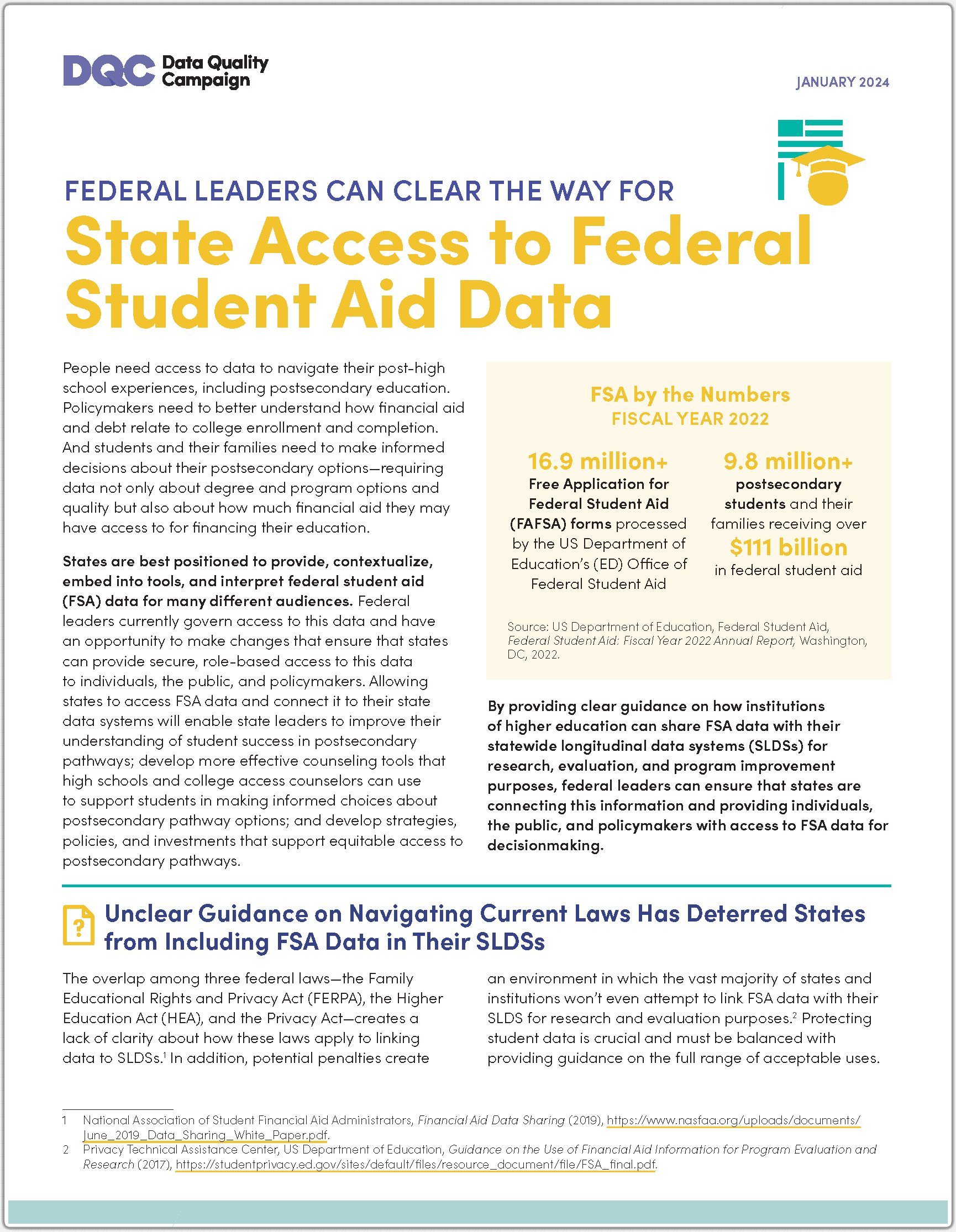 State Access to Federal Student Aid Data | DQC